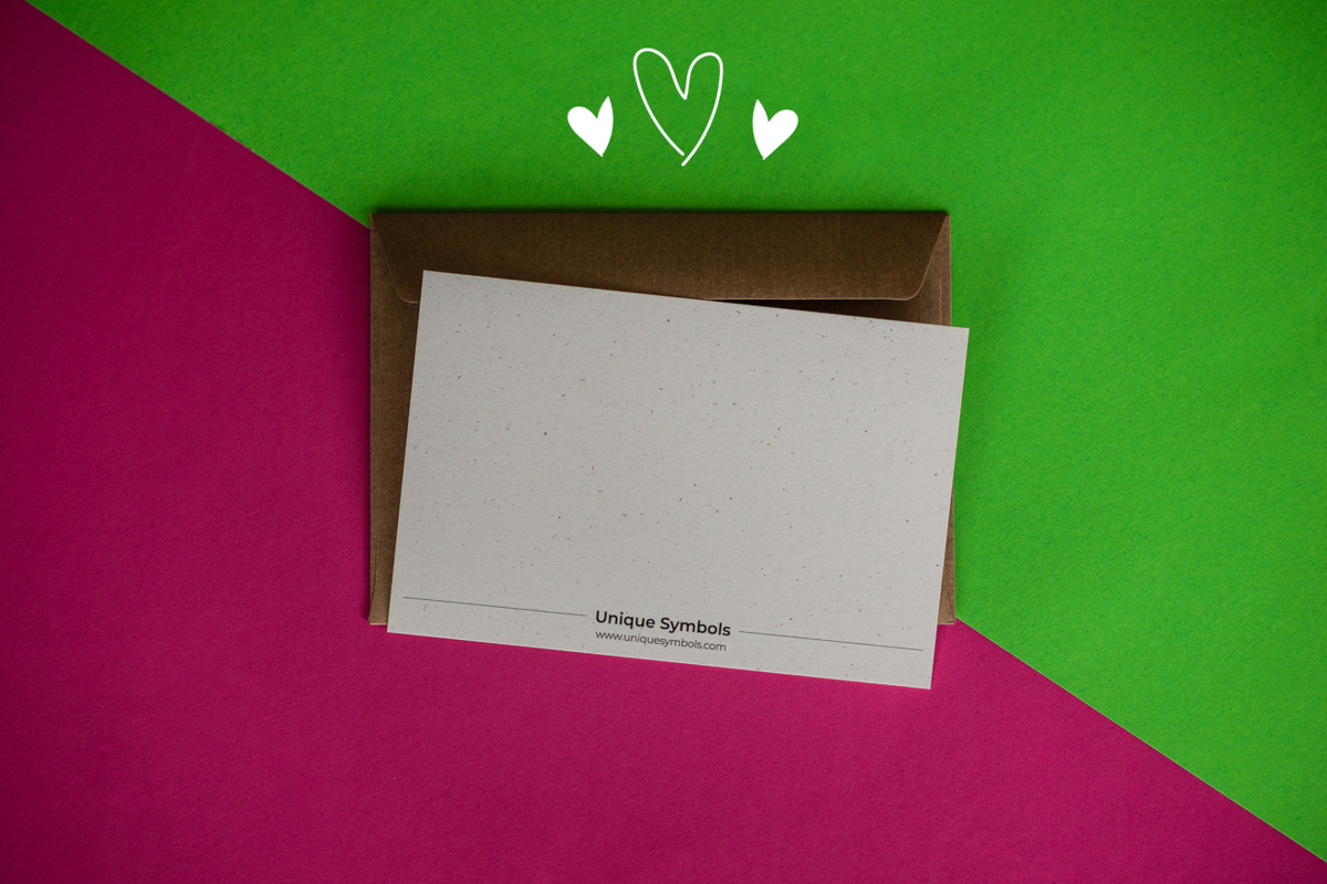 Atvirukas „Labai ačiū“ - Unique Symbols